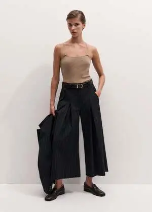 ME+EM Ultimate Wide Pinstripe Culotte