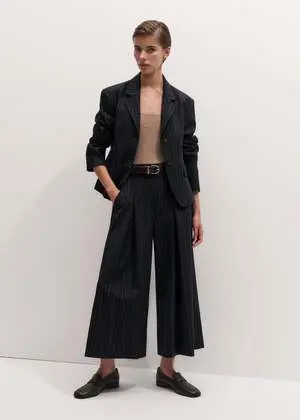 ME+EM Ultimate Wide Pinstripe Culotte