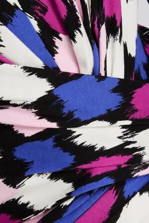Diane Von Furstenberg Dorothee Printed Lyocell And Woolblend Jersey Midi Dress