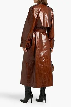 Dries Van Noten Printed Coatedcanvas Trench Coat