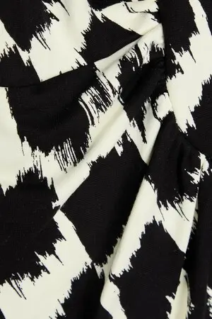 Diane Von Furstenberg Linea Printed Jersey And Mesh Midi Dress