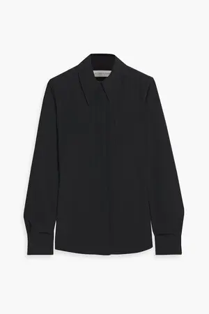 Victoria Beckham Crepe Shirt - Black