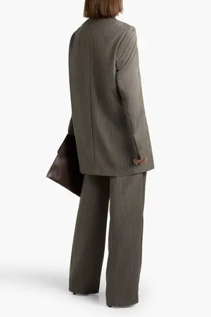 Dries Van Noten Doublebreasted Striped Wool Blazer