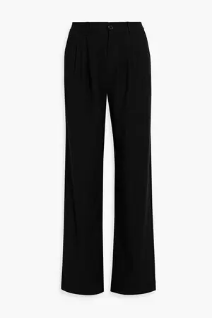 ANINE BING Twill Straightleg Pants - Black