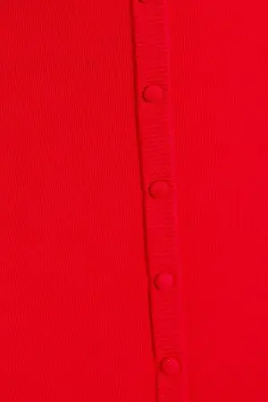 Victoria Beckham Merino Woolblend Midi Pencil Skirt - Red