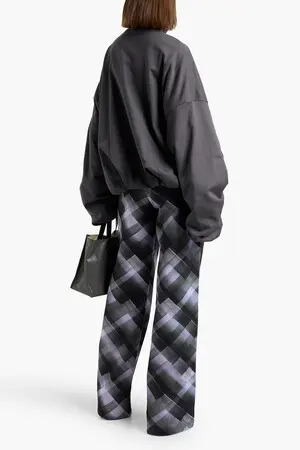 Dries Van Noten Oversized Ruched Cotton Jersey Jacket