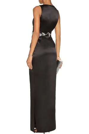 Raoul Azalea Embellished Satin Gown
