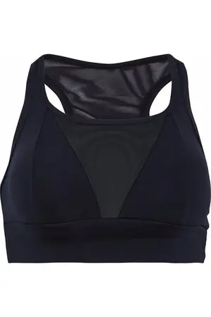 BODYISM Meshpaneled Jersey Sports Bra - Black