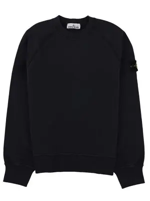Stone Island Logo Patch Sweatshirt - Blue