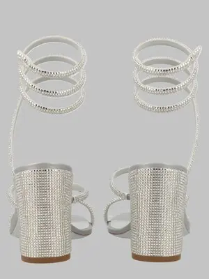 Rene Caovilla Cleo" Embellished High Heel Sandals