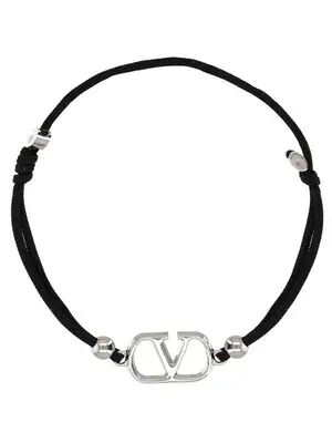 Valentino Garavani Vlogo Signature Bracelet - Black