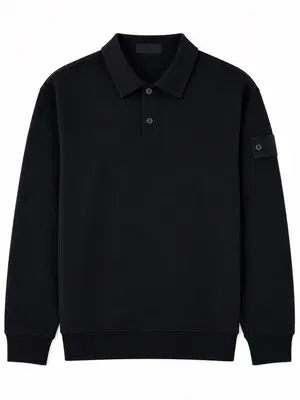 Stone Island Polo Con Patch Logo - Blue