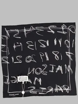 MAISON MARGIELA Printed Silk Foulard