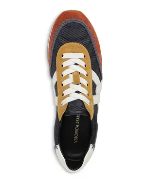 Veronica Beard Penrose Whip Sneakers - Navy/rust