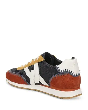 Veronica Beard Penrose Whip Sneakers - Navy/rust