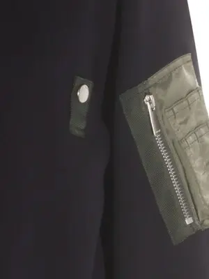 Sacai Nylon And Cotton Hoodie