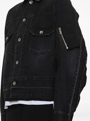 Sacai Denim And Nylon Blouson Jacket