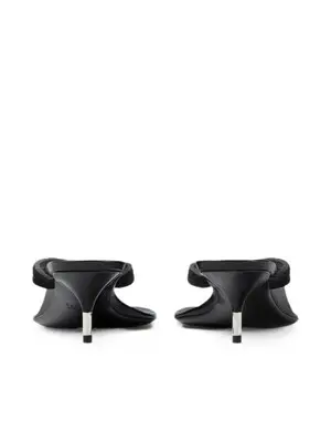 Versace Leather Thong Heeled Sandals