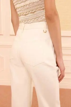 Ulla Johnson Lou Jean With Eyelet Embroidery - Cowrie