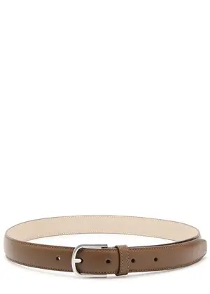 TOTEME Toteme Slim Leather Belt Tan