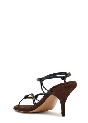 Chloé Matilda 90 Leather And Suede Sandals