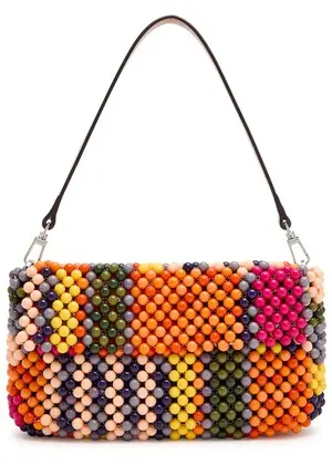 Staud Timmy Beaded Shoulder Bag - Multicoloured 1