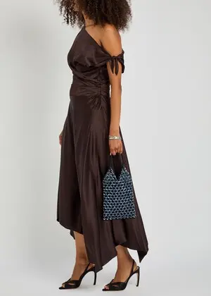 Staud Karla Crystal-beaded Top Handle Bag