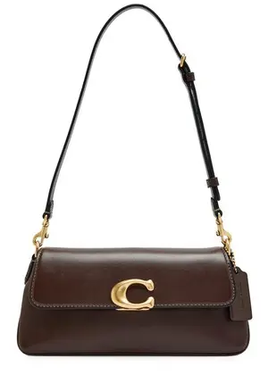 COACH Jet Leather Shoulder Bag - Brown