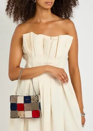 Khaite Emma Mini Panelled Leather Tote