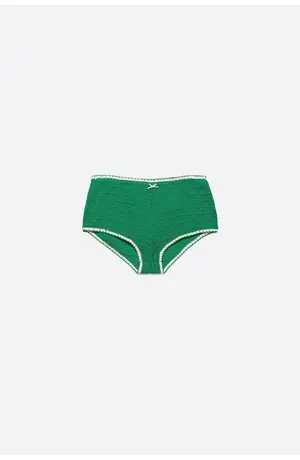 Bimba Y Lola Embroidered Knit Shorts