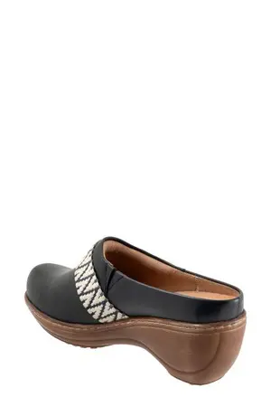 Softwalk Marion Platform Clog - Navy
