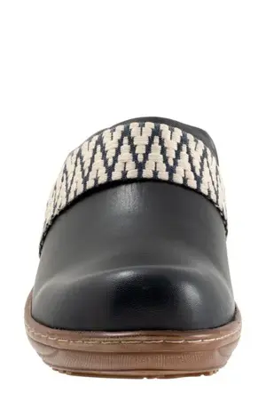 Softwalk Marion Platform Clog - Navy