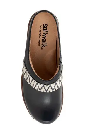 Softwalk Marion Platform Clog - Navy