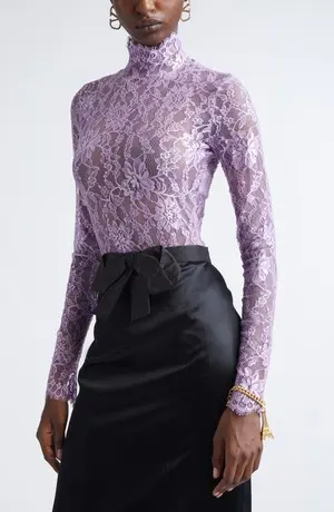 Valentino Garavani Sheer Lace Bodysuit