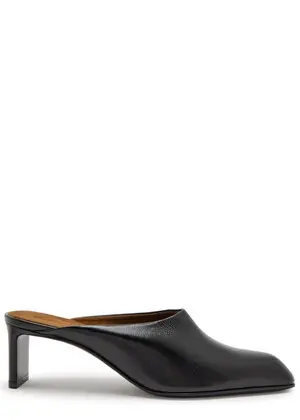 Khaite Colt 50 Glossed Leather Mules