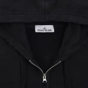 Stone Island Logo Patch Zip-up Hoodie