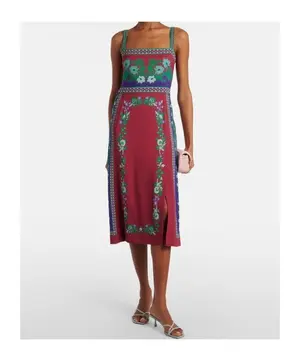 La DoubleJ Buy Me A Martini Floral Midi Dress
