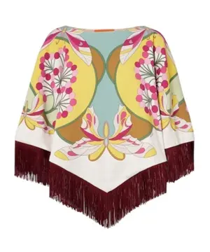 La DoubleJ Florette Placée Reversible Satin Poncho