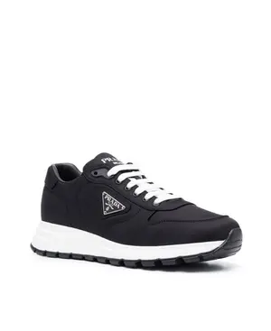 Prada Logo-plaque Lace-up Sneakers
