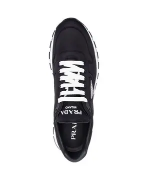 Prada Logo-plaque Lace-up Sneakers