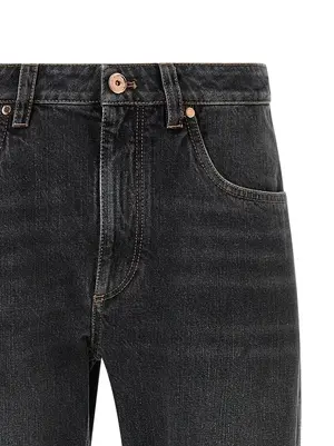 Brunello Cucinelli Straight Leg Mid-rise Jeans