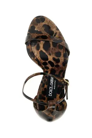 Dolce & Gabbana Leopard Print High-heeled Sandals