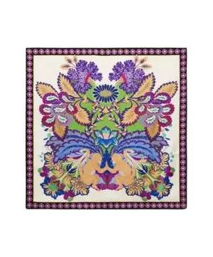 La DoubleJ Printed Silk Twill Scarf - Multicolor