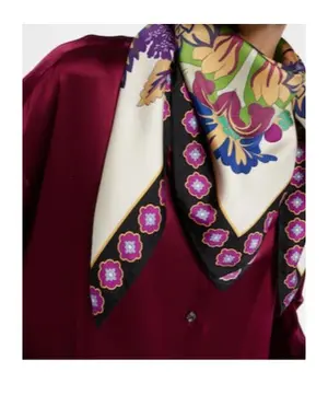 La DoubleJ Printed Silk Twill Scarf