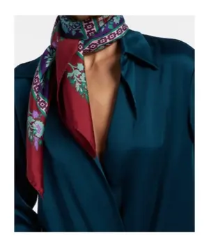 La DoubleJ Printed Silk Twill Scarf