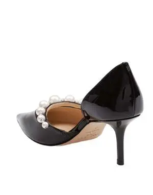JIMMY CHOO Pearlescent Leather High Heels