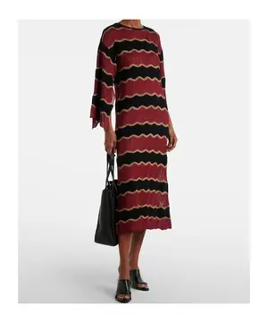 La DoubleJ Hang Ten Cotton-blend Lamé Kaftan