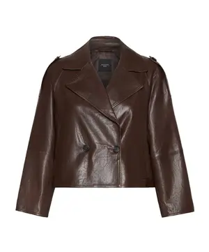 Max Mara Wkdfelino Double-breasted Jacket - Chocolate-colored