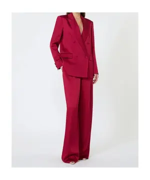Max Mara Double-breasted Envers Satin Blazer