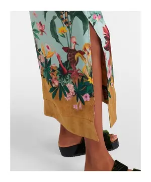 La DoubleJ Floral Print Wrap Robe